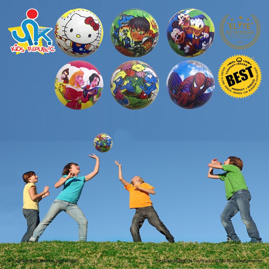 Cartoon Character PVC Inflatable Rubber Bouncing Balls For Kids Sports ...