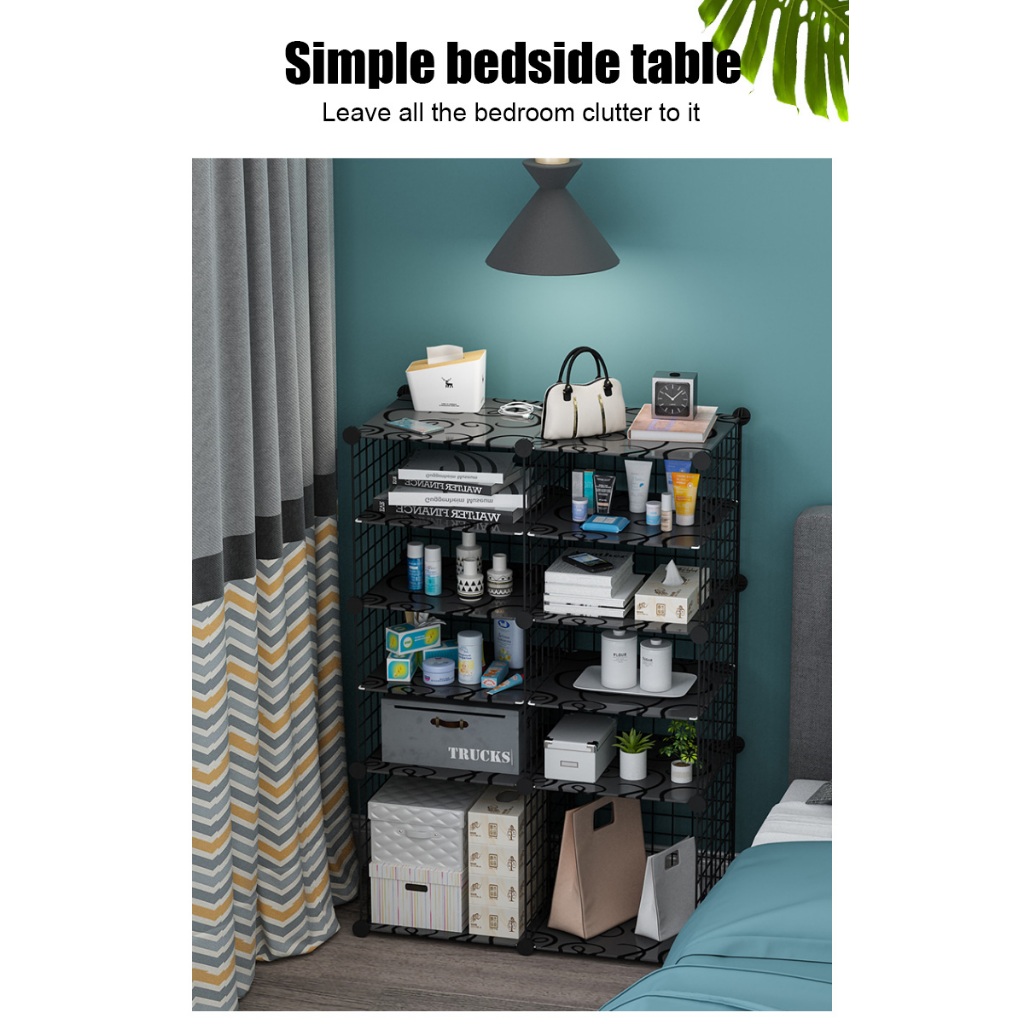 BookShelf Double Storage Rack Storey Simple Bookshelf and Storage Rack ...