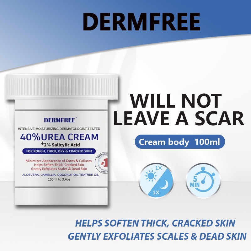 DERMFREE 40% Urea Cream + 2% Salicylic Acid Moisturizes and prevents ...
