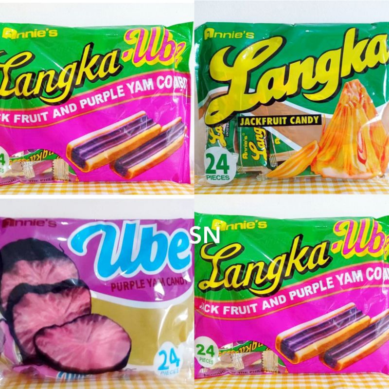 SN Annie's Langka Ube Jackfruit Purple Yam Flavor Candy (24pcs/145g ...