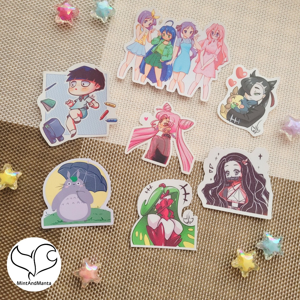 Anime Stickers | Demon Slayer -Nezuko | Mob Psycho | Muse-dash | Kawaii ...