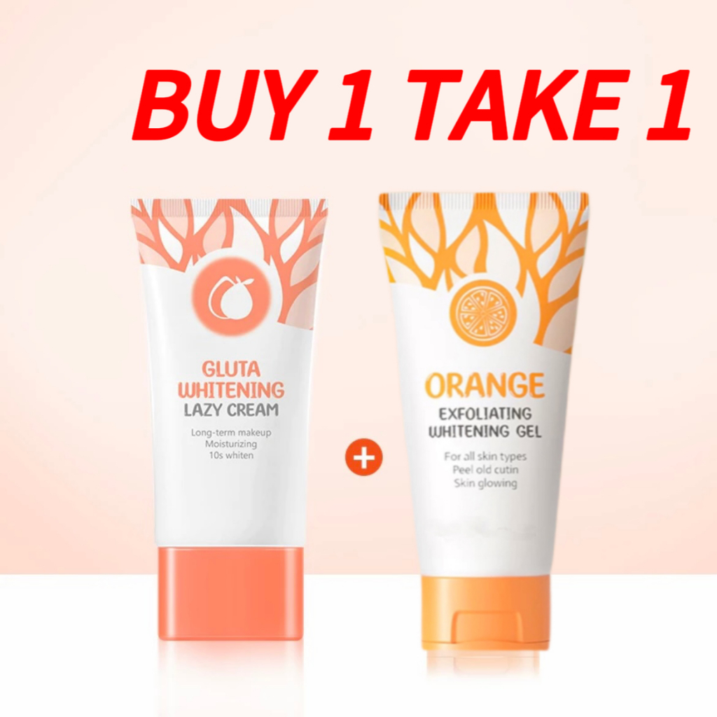 GML ORANGE Classic Version Exfoliating Whitening Gel 50g & Gluta Facial ...