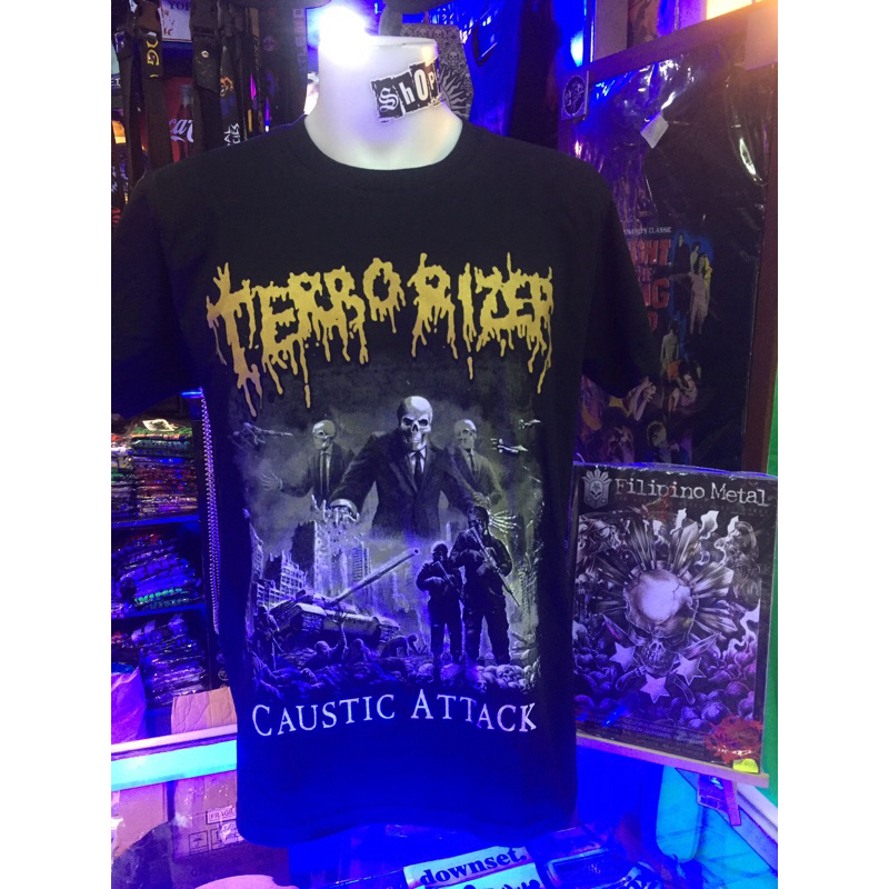TERRORIZER "caustic attack" (band shirt) | Shopee Malaysia