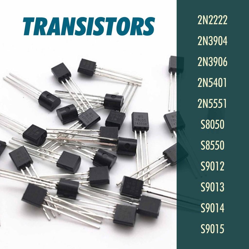 NPN PNP Transistor 2N2222 2N3904 2N3906 2N5401 2N5551 S8050 S8550 S9011 ...