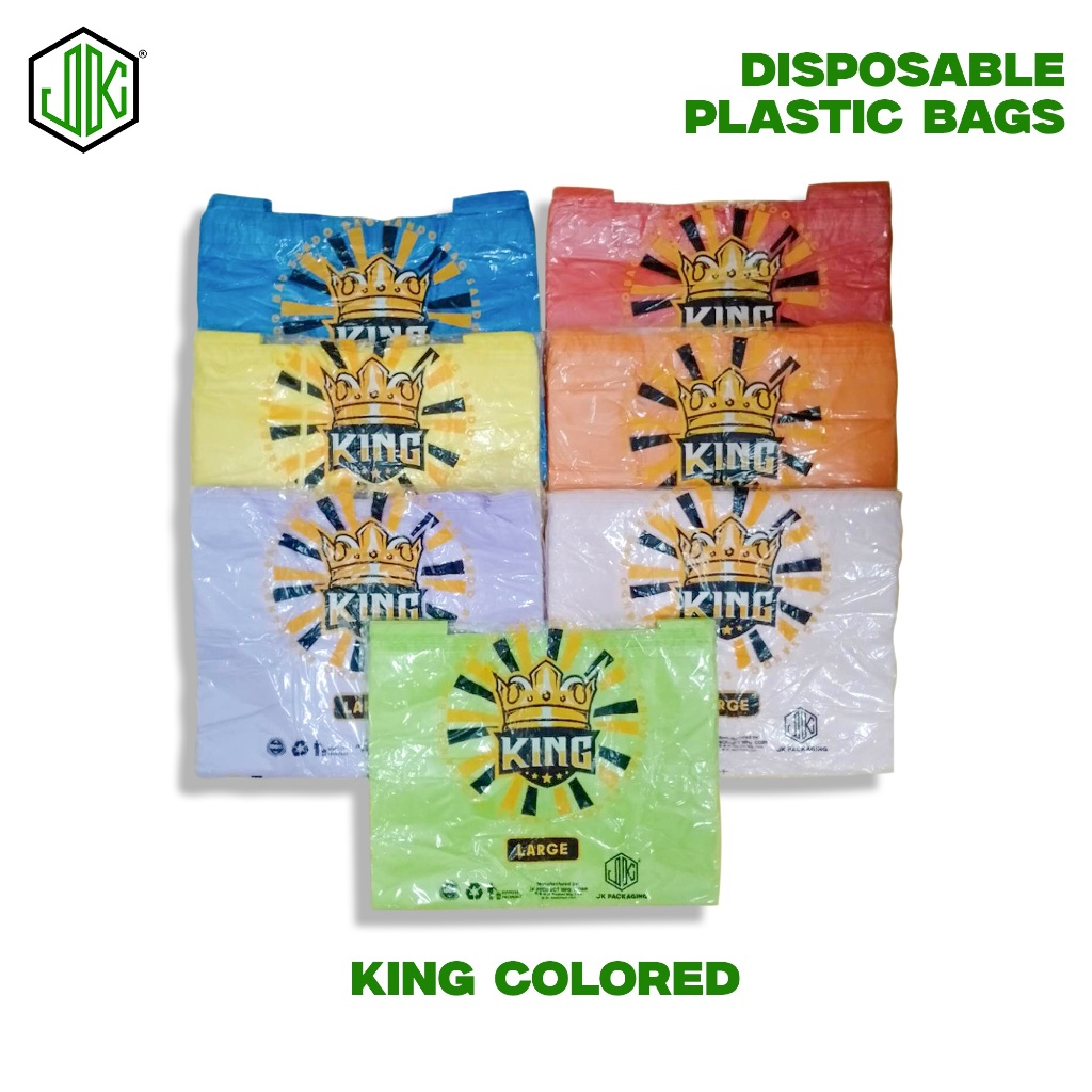 JKM 45pcs King Colored Plastic Sando Bag Tiny Medium Large Grocery ...