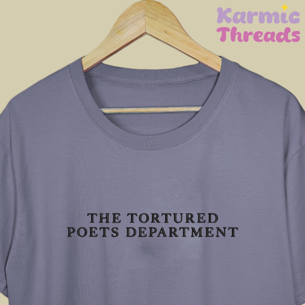 Embroidered TTPD Long Text The Tortured Poets Department Taylor Swift T ...