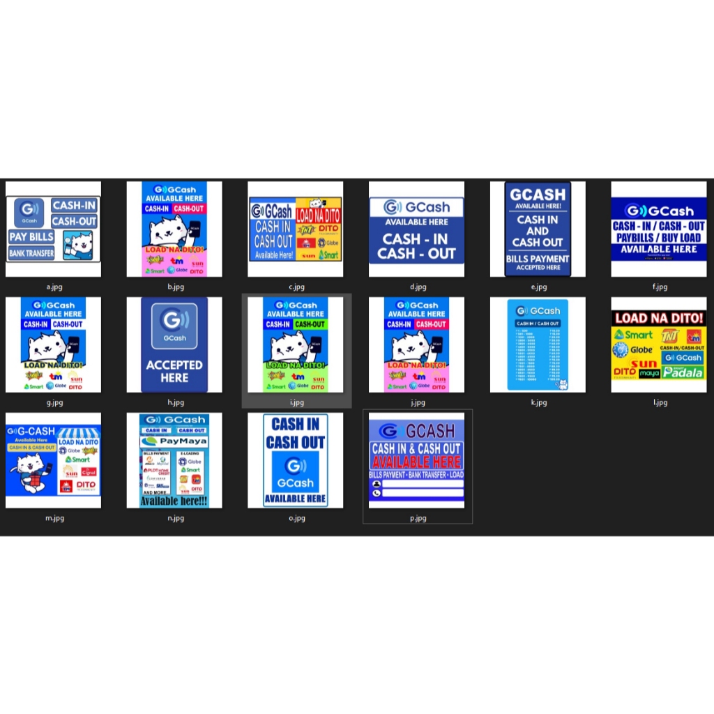 PVC/LAMINATED SIGNAGE GCASH/LOAD AVAILABLE HERE -HIGH QUALITY LONG ...