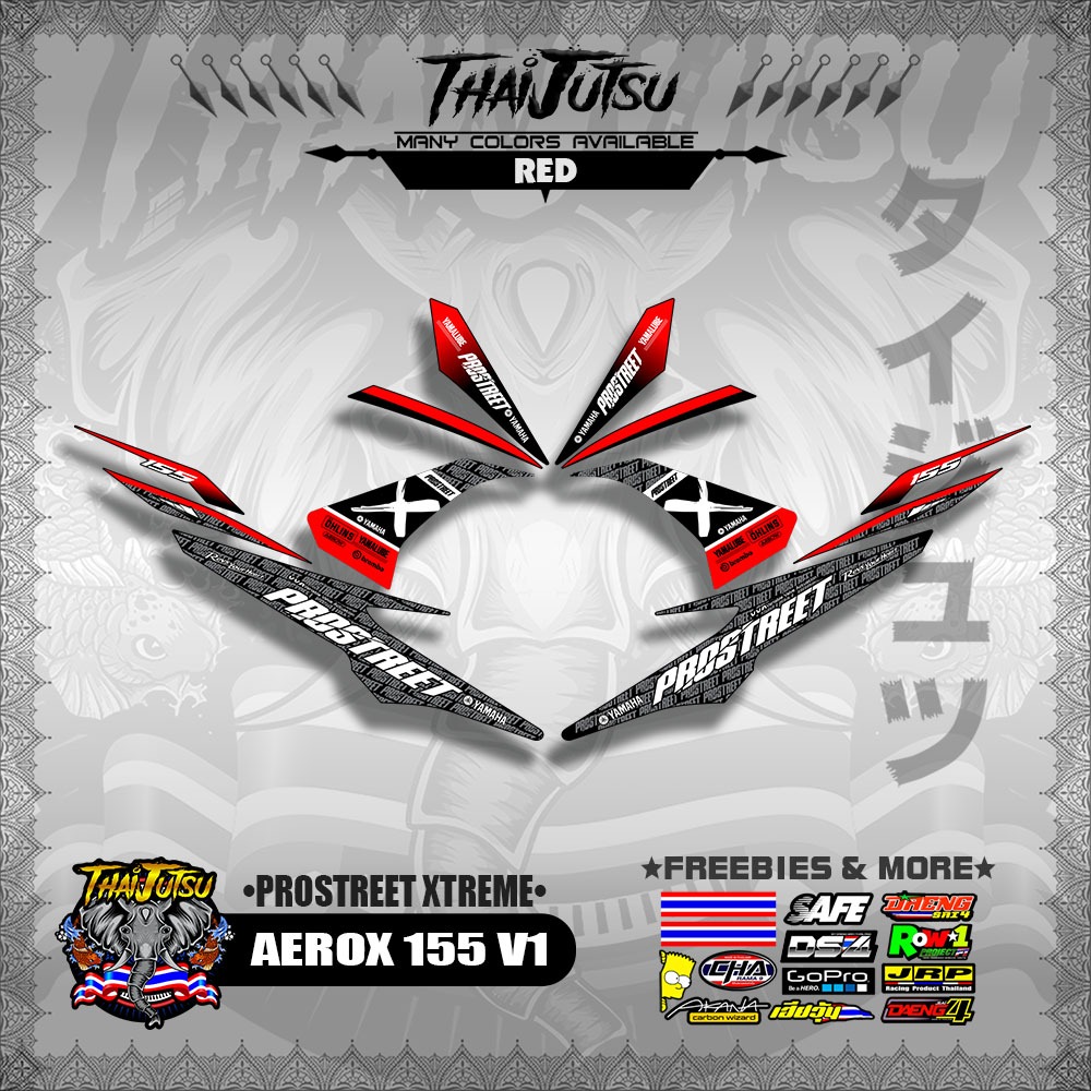 AEROX 155 V1 DECALS ( PROSTREET XTREME )【ThaijutsuStickers】 | Shopee ...