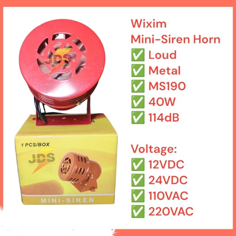 Wixim Mini-Siren Horn (Loud Sound) | Shopee Malaysia