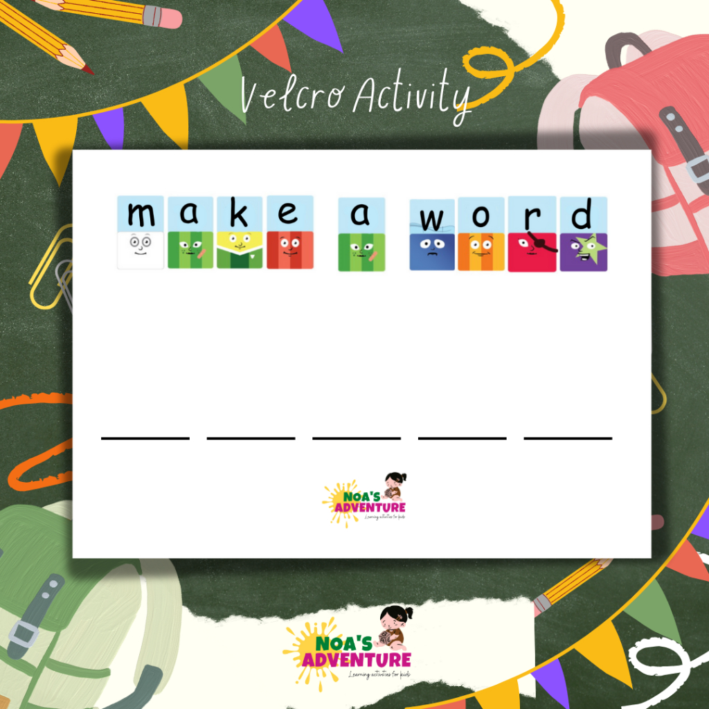 Make a word with Alphablocks | Velcro Activity for toddlers | Shopee ...