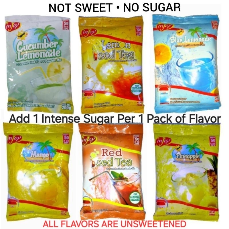 Injoy Concentrated Powder Juice Blue Lemonade Cucumber Lemonade Red ...