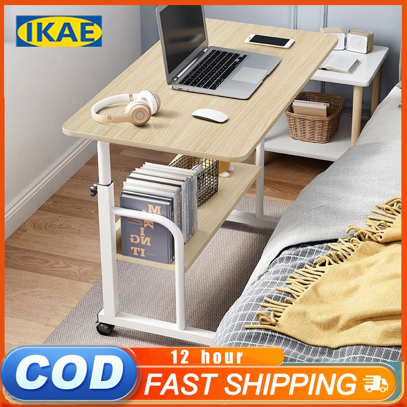 Adjustable Height Bedside Laptop Table Computer Table with Wheel Laptop ...