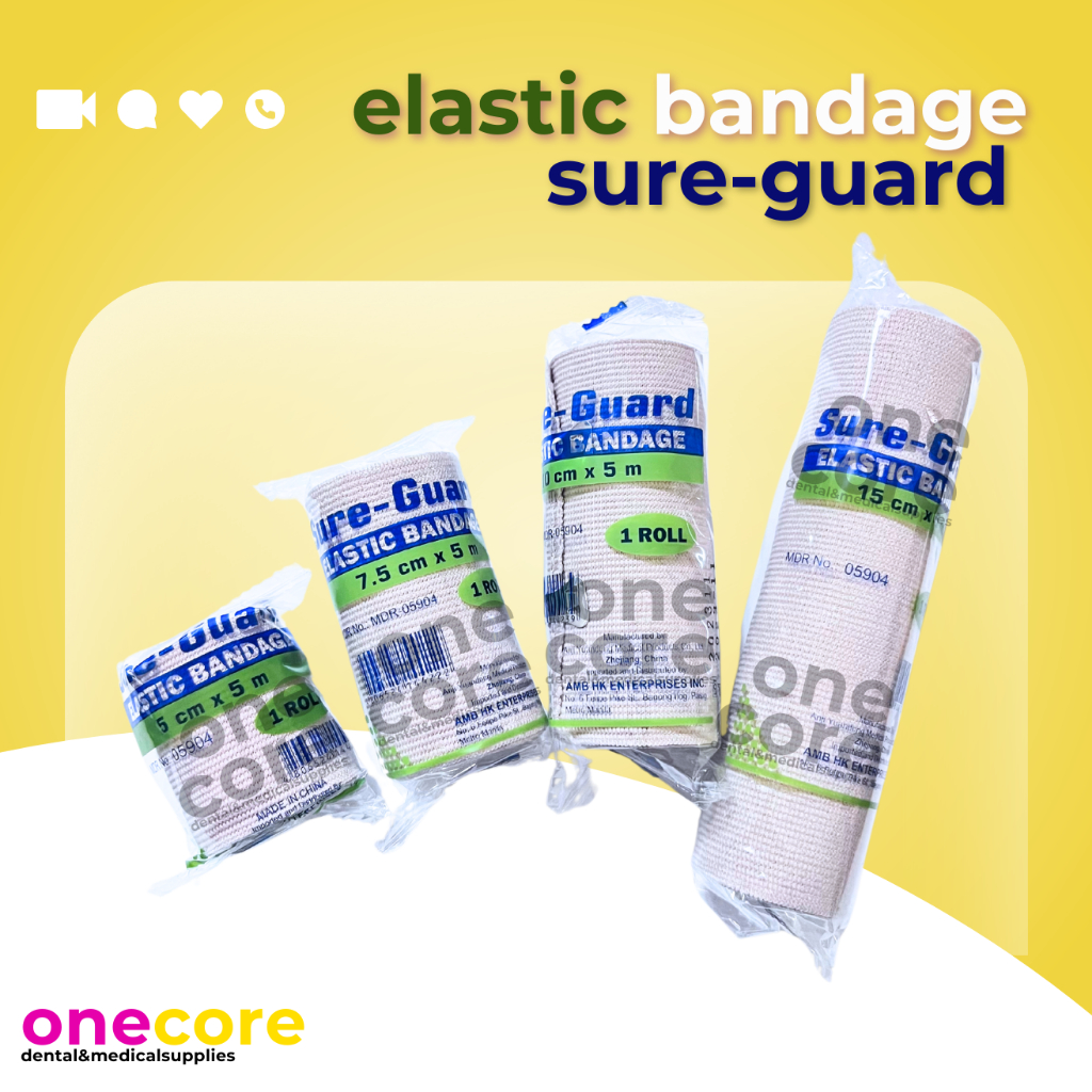 (Sureguard) Elastic Bandage [2x5, 3x5, 4x5 and 6x5] | Sold Per Roll ...