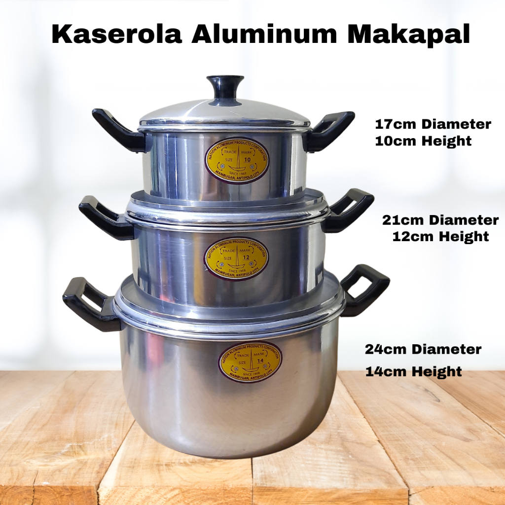 Casserole Kaserola Aluminum Makapal High Quality | Shopee Malaysia