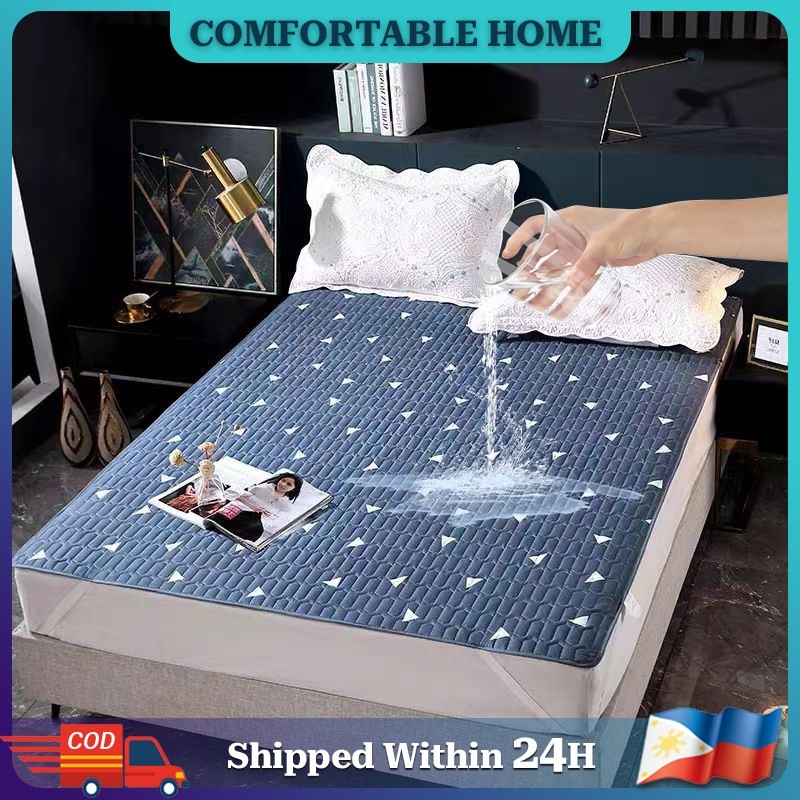 Waterproof Mattress Protector Topper Bed Sheet Sing/Queen/King ...