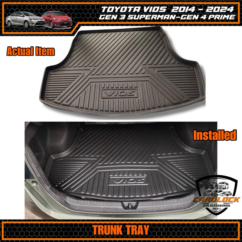 Toyota Vios 2013 - 2024 Trunk Tray | Shopee Malaysia