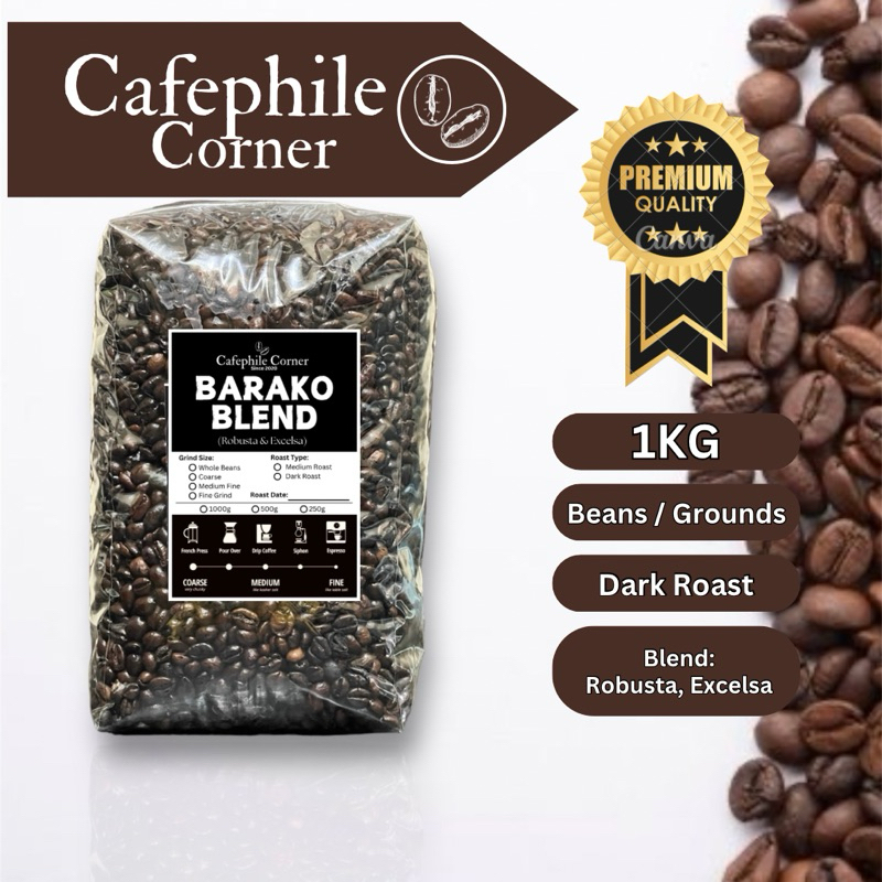 Barako Blend Coffee beans (1kg/1000g) | Shopee Malaysia