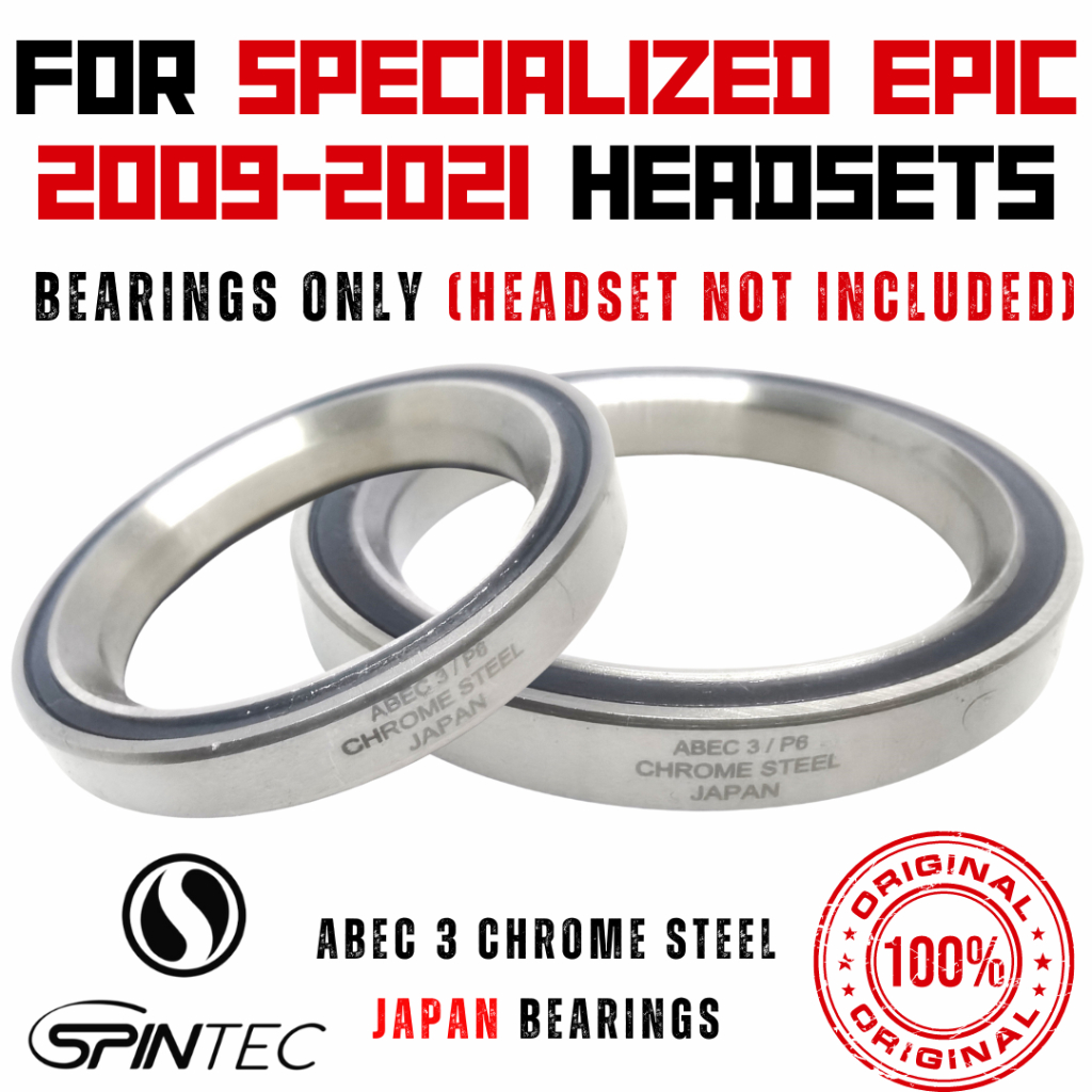 SPECIALIZED EPIC 2009-2021 Headset Chrome Steel JAPAN Bearings from SPINTEC (Bearings only ...