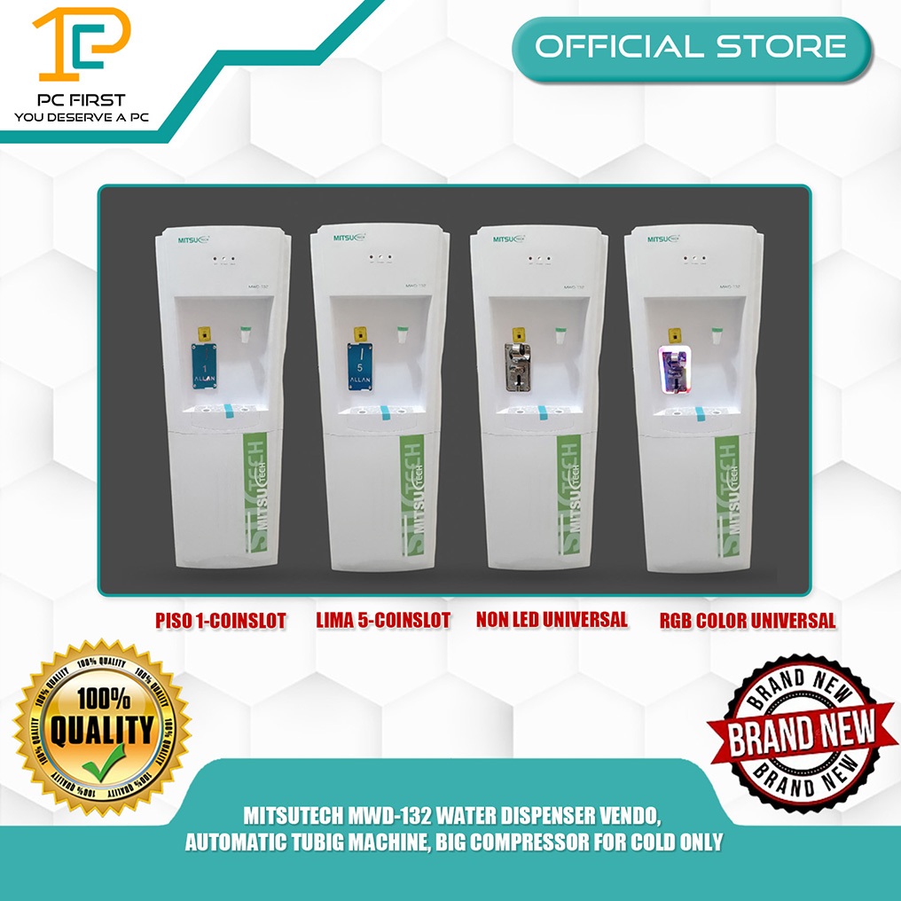 PC FIRST MITSUTECH MWD-132 WATER DISPENSER VENDO, AUTOMATIC TUBIG ...