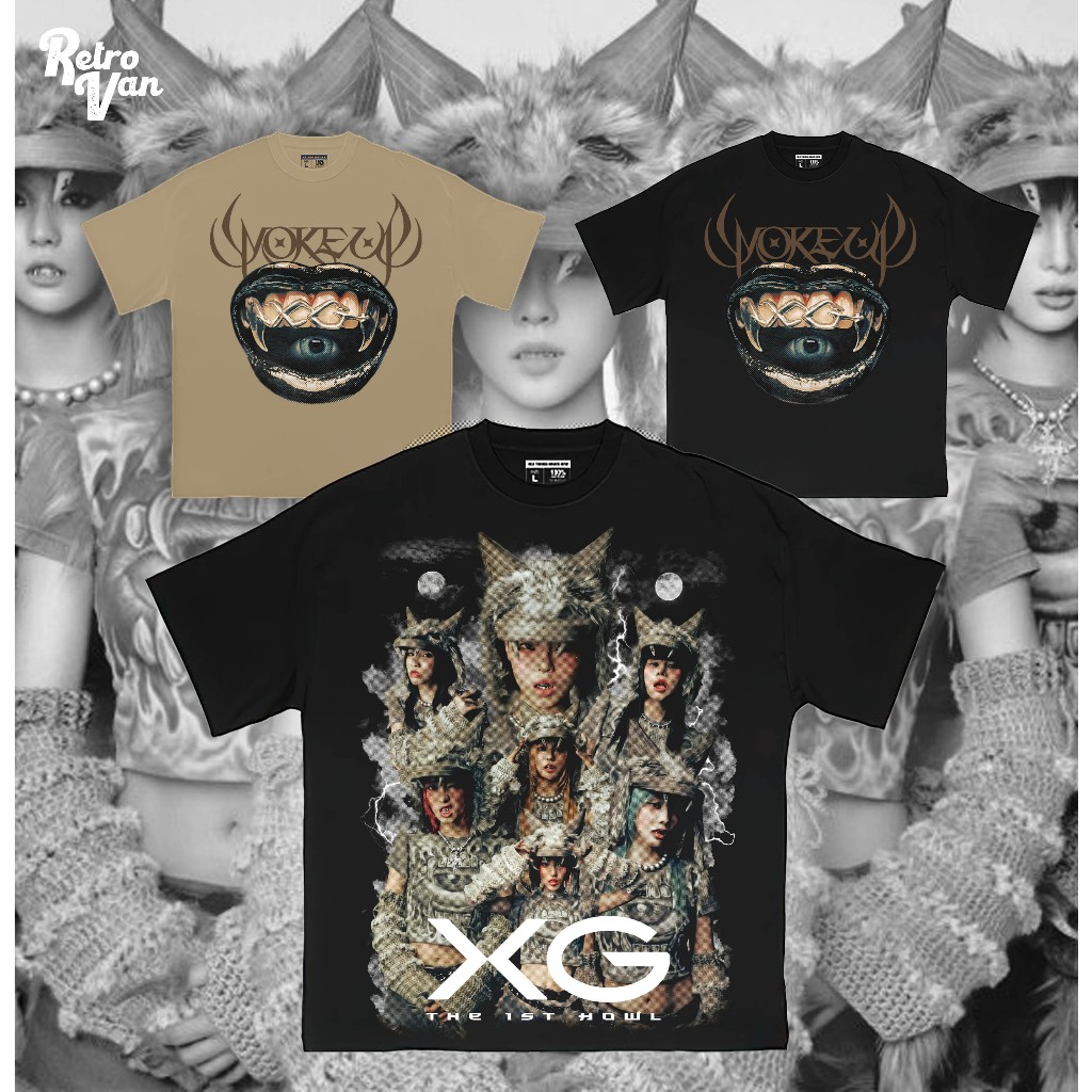 THE 1ST HOWL WORLD TOUR WOKE UP HALFTONE VINTAGE BOOTLEG OVERSIZED ...