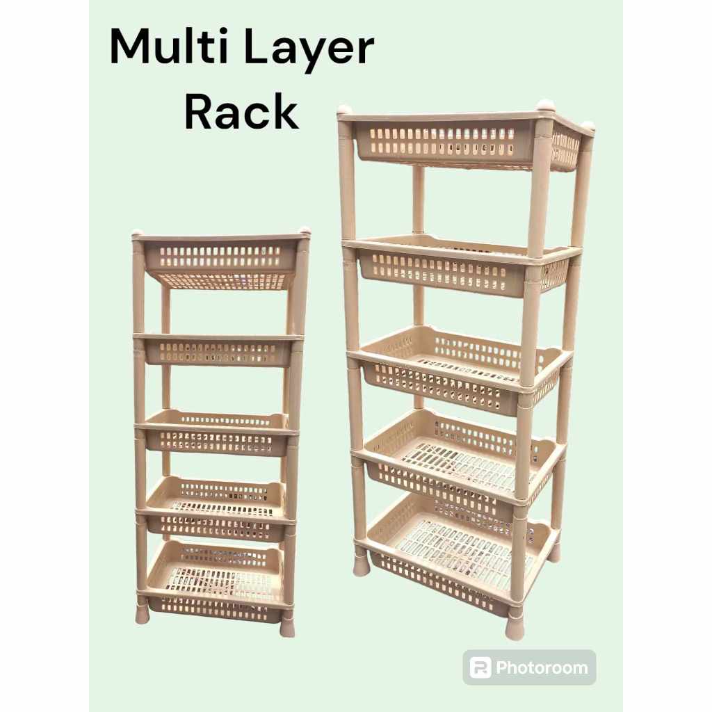 Multi-functional 5 Layer Storage Shelves Organizer | Shopee Malaysia