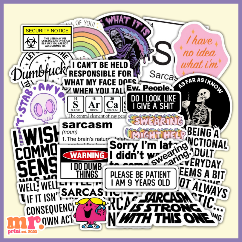 SARCASM VOL 1 STICKERS FUNNY MEMES WATERPROOF STICKER | Shopee Malaysia