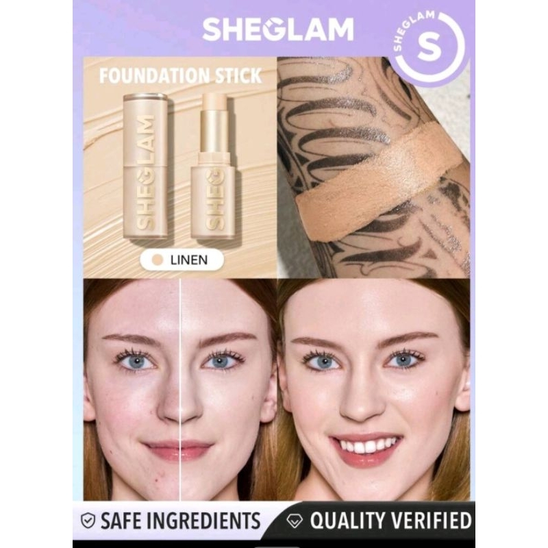SHEGLAM Skin Magnet High Coverage Foundation Stick | Shopee Malaysia