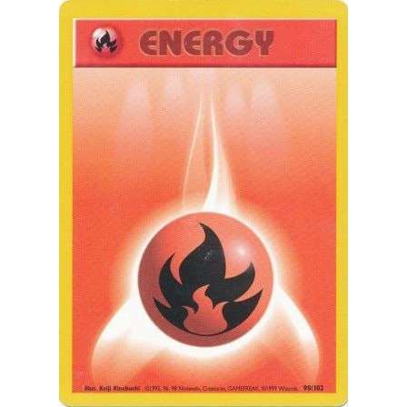 Pokemon TCG - Fire Energy - Base Set 2 - Basic Energy | Shopee Malaysia