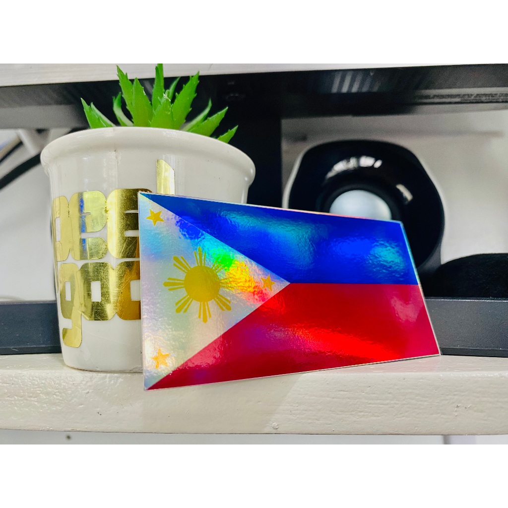 PHILIPPINE FLAG - vinyl sticker | Shopee Malaysia