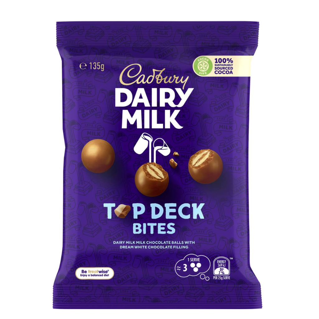 Cadbury Dairy Milk Top Deck Chocolate Bites 135g (NOV 2024) | Shopee ...