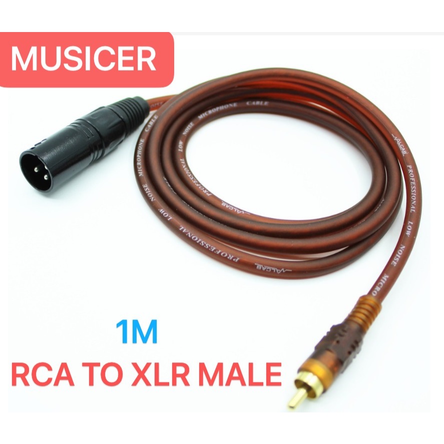 1M RCA to XLR Balance Line Head to Cannon Male and Female Effector ...