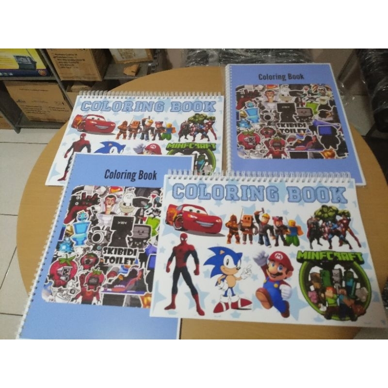 Skibidi and BOYS Coloring Book A4 Size 48 pages | Shopee Malaysia