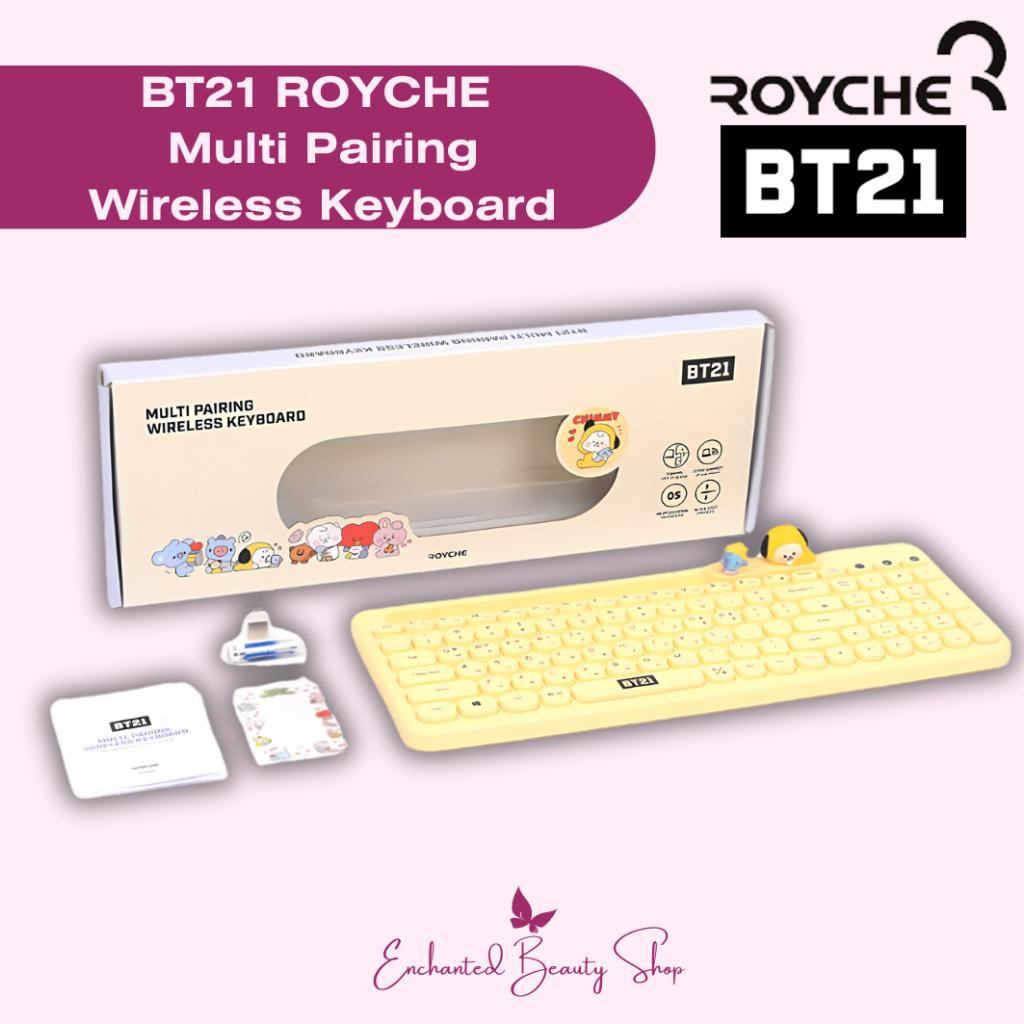 BT21 BTS Multi Pairing Wireless Keyboard | Shopee Malaysia