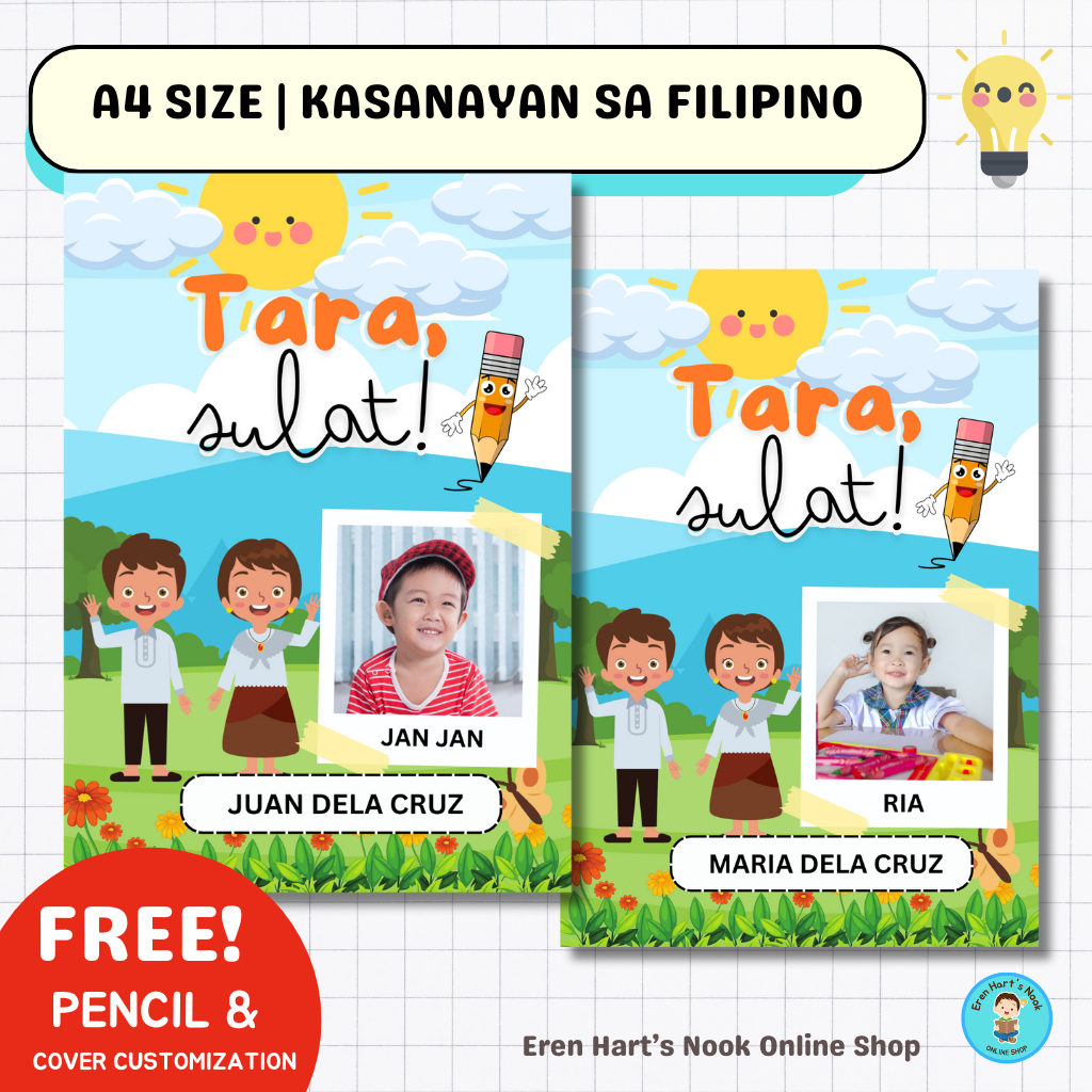 FILIPINO/TAGALOG ACTIVITY BOOK | WORKBOOK | KINDERGARTEN & GRADE ONE ...
