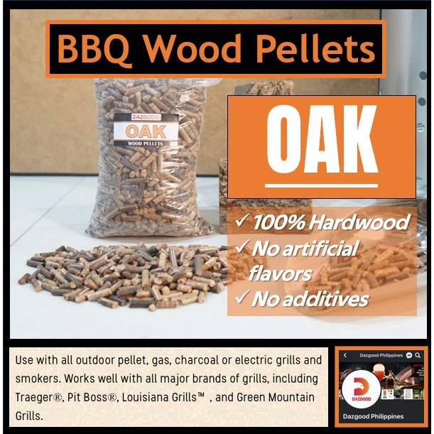 Oak Wood Pellets 1kg for Cooking and Barbecue | Shopee Malaysia
