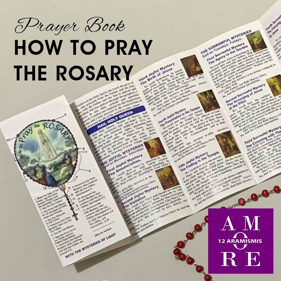 Prayer Pamphlet with Rosary - HOW TO PRAY THE ROSARY Catholic Prayer Guide Leaflet Hand Book ...