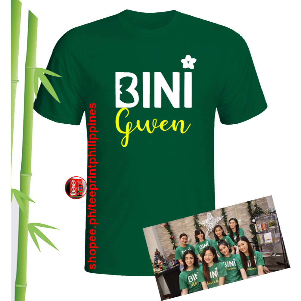 BINI Inspired Shirt | Mikha Aia Maloi Cole Jhoanna Sheena Gwen Stacey ...