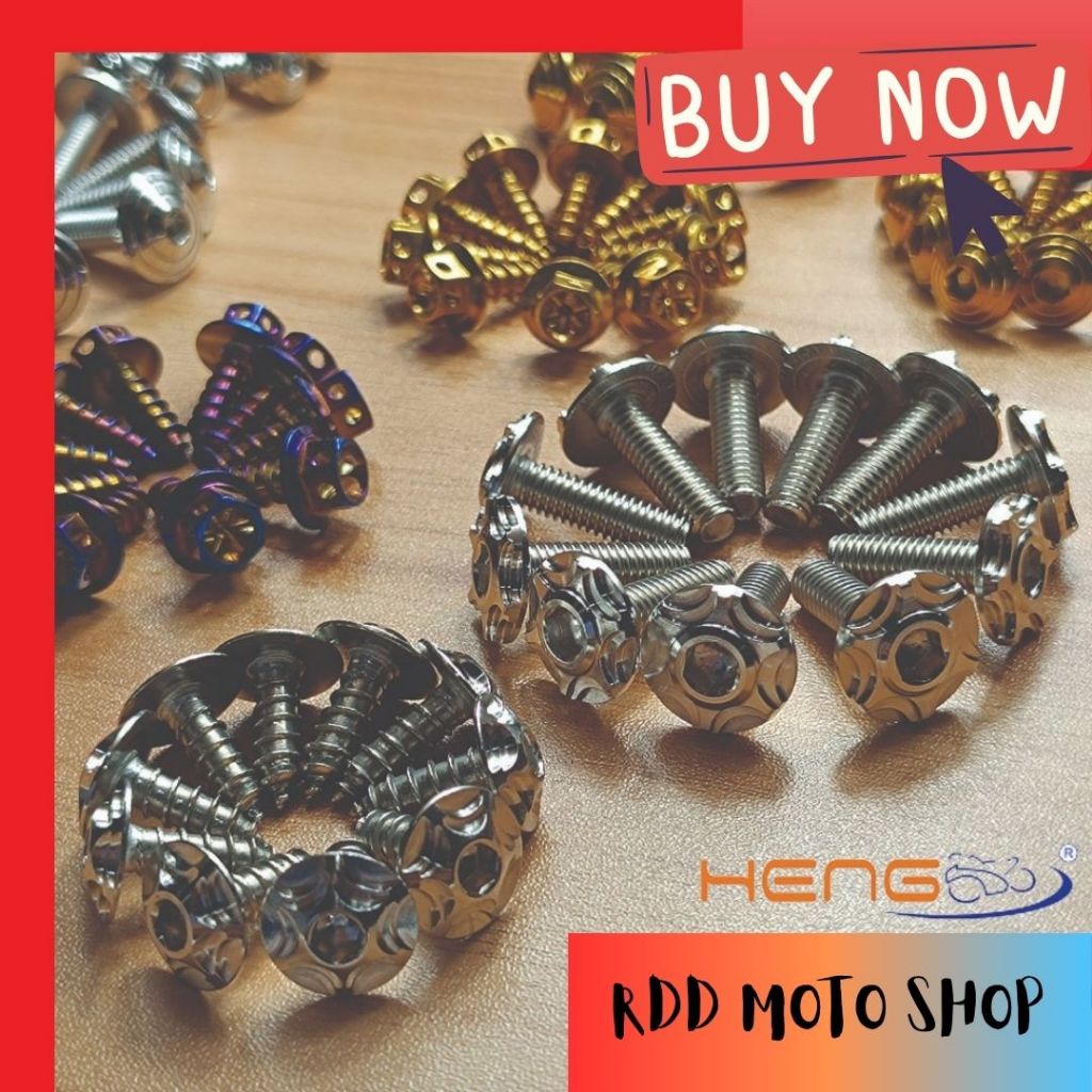 HENG / SC SIAM RAIDER 150 FI / CARB FAIRINGS BODY BOLTS SCREW COMPLETE ...