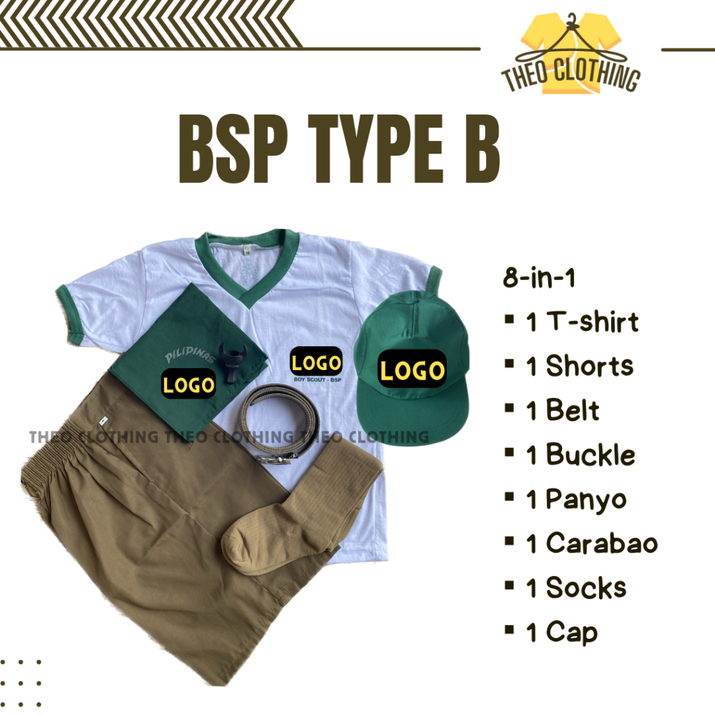 BSP Type B Complete Set of Uniform for Boys | Theo Clothing | Shopee ...