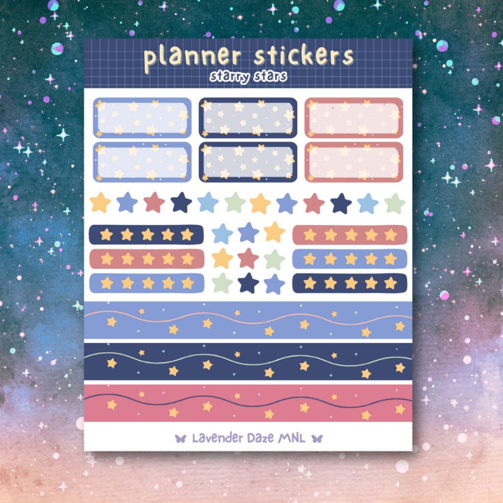 Planner Sticker - Starry Stars (Matte) | Shopee Malaysia