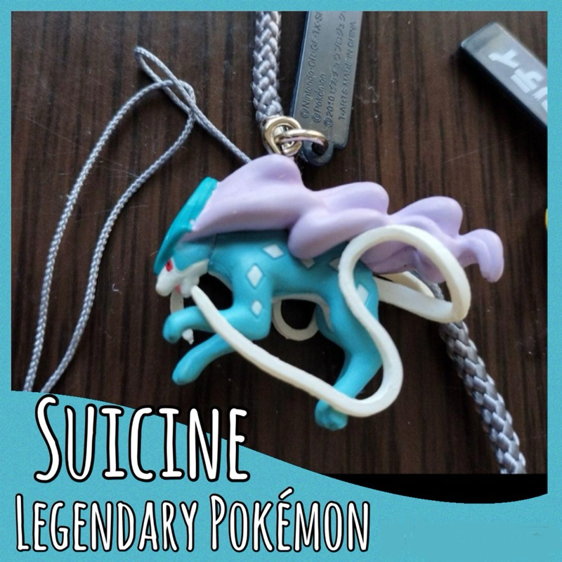 Suicune Pokemon Charm Keychain - Legendary Pokémon Character Japan ...
