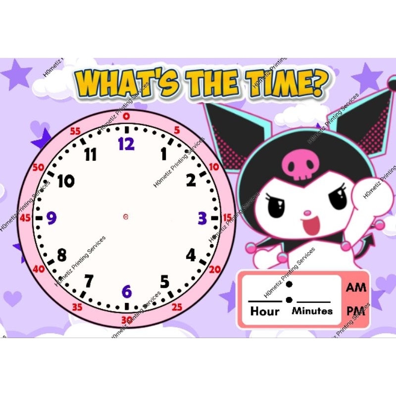 WHAT'S THE TIME - New Edition of Laminated Clock Telling Time - What ...