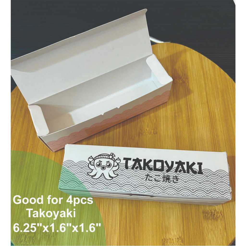 TAKOYAKI BOX 50pcs (plastic laminated inside) | Shopee Malaysia