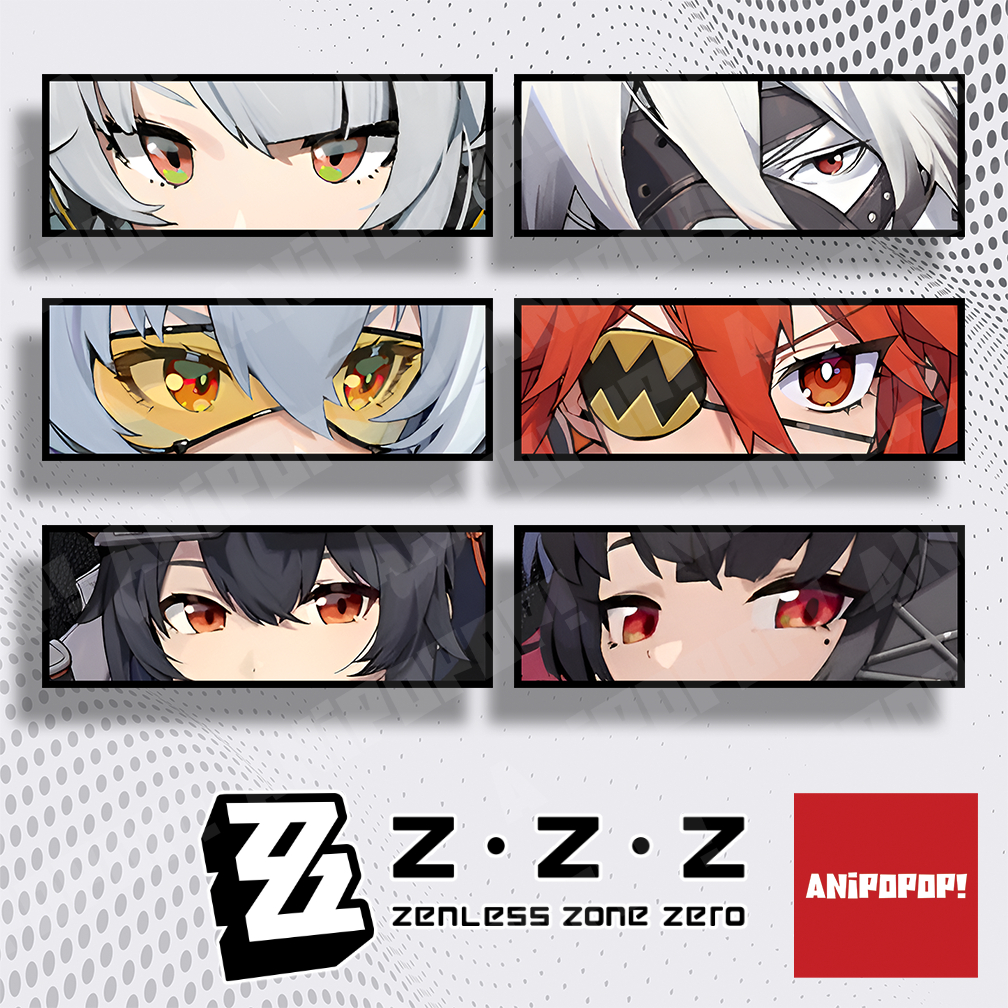 Zenless Zone Zero Waterproof Eye Slap Anime Stickers for Aquaflask ...