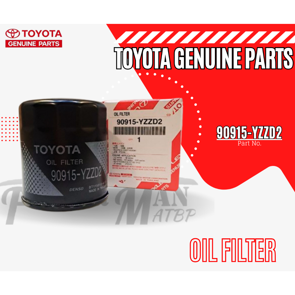 TOYOTA FORTUNER, INNOVA, HILUX, HIACE D4D DIESEL ENGINE OIL FILTER ...