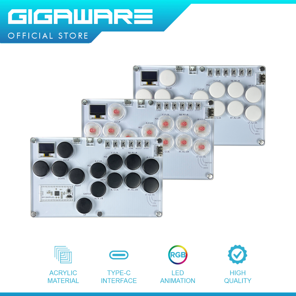 Gigaware SKY2040 PLUS V1.0 Hitbox 13 Keys Gamepad Arcade Stick FightPad ...