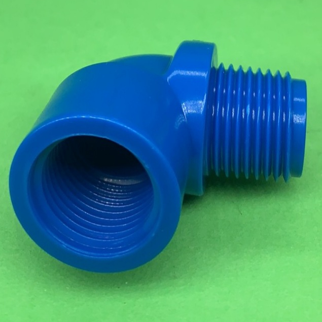 Pvc blue fittings full threaded whit threaded tee elbow coupling busing ...