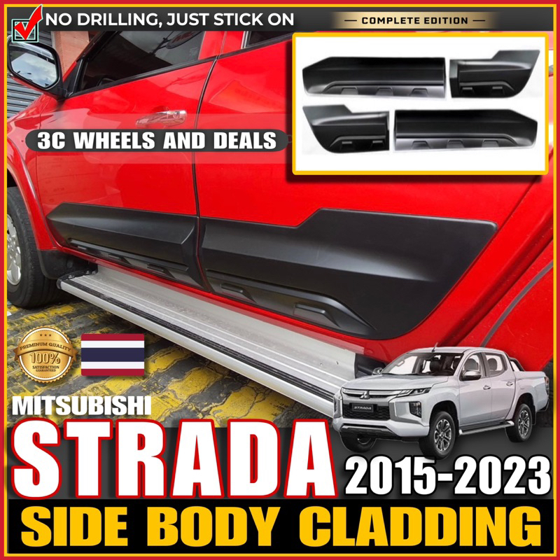 MITSUBISHI STRADA 2015-2023 SIDE BODY CLADDING | Shopee Malaysia