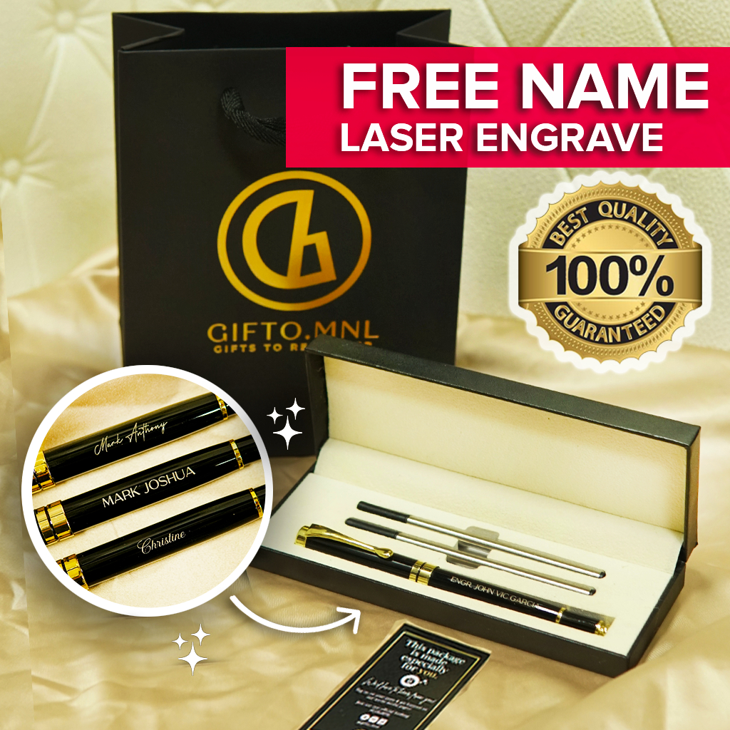 Engraved Metal Luxury Pen Gift Set (Personalized Laser Engraved ...