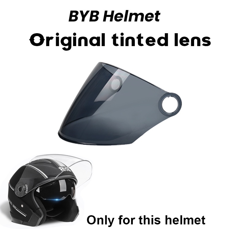 BYB Tinted Lens Motorcycle Helmet Visor Antifogging Wind Shield ...